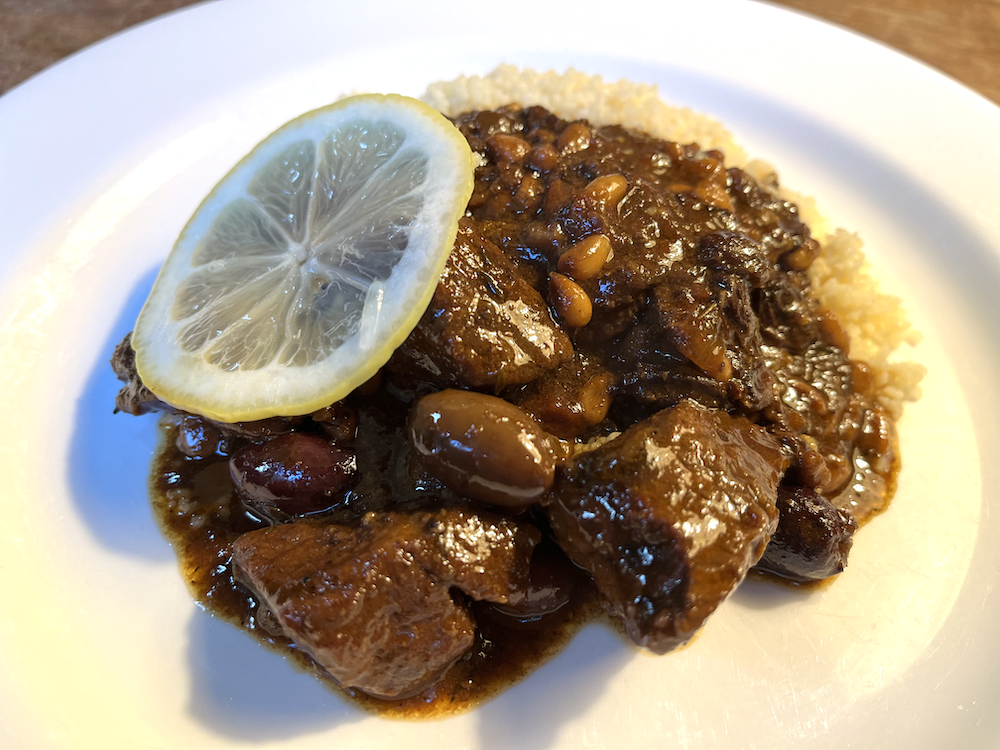 beef stew with lemon and olives – michelle picker cooks