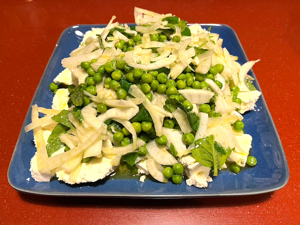 ricotta with fennel, peas and mint – michelle picker cooks